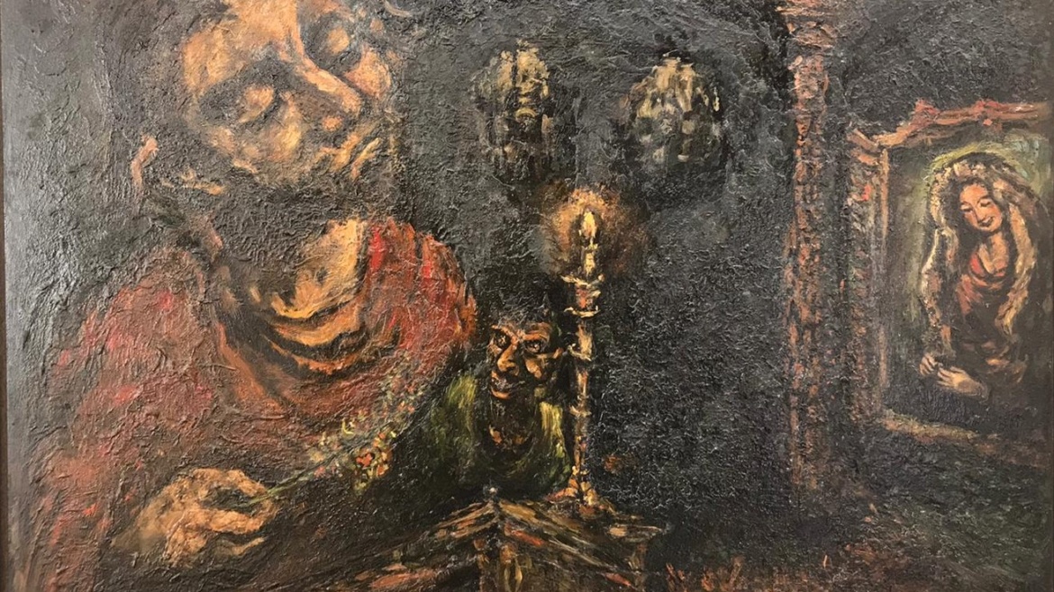 “The girl and the butterfly hunter” by Yosl Bergner