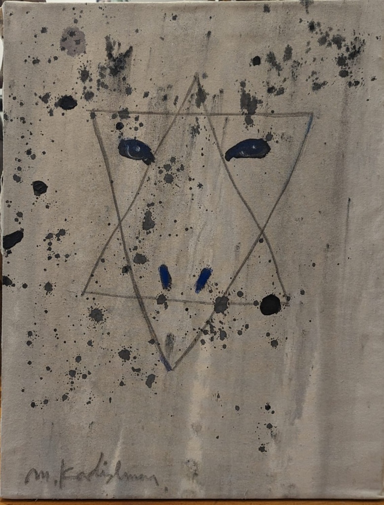 “Gray Star of David” by Menashe Kadishman - Kings Gallery