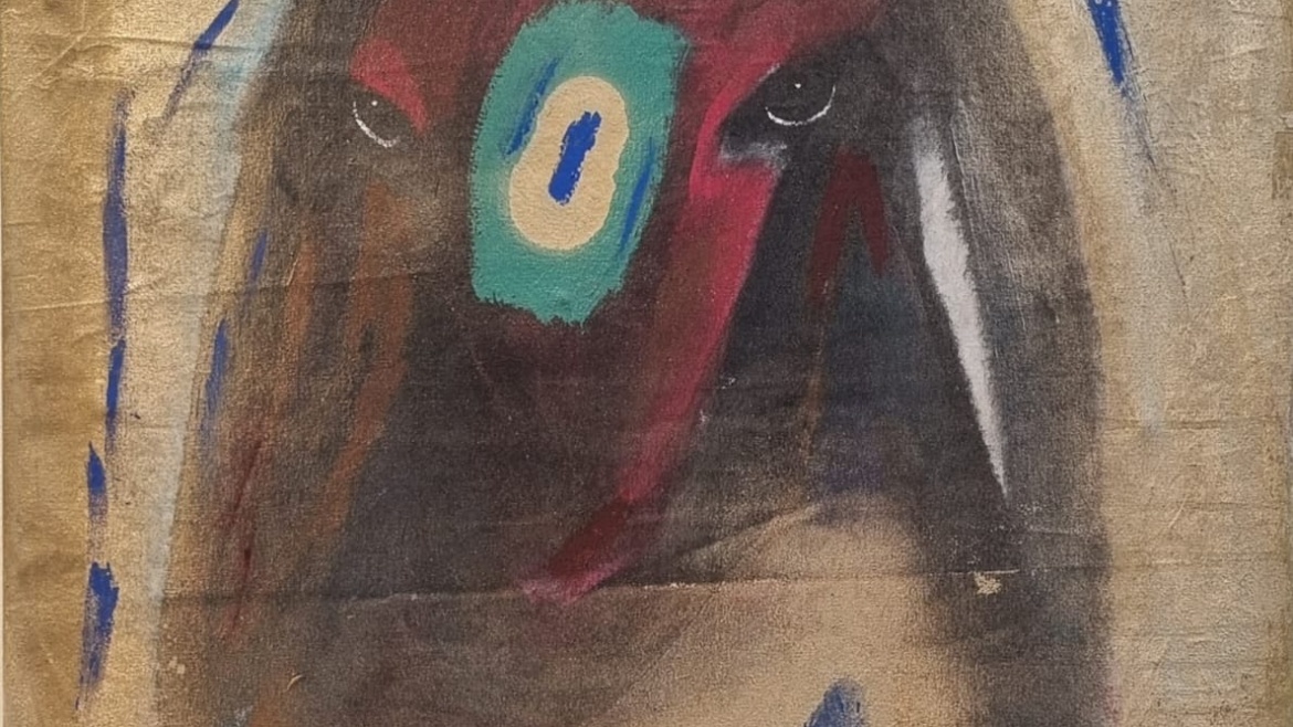 “Sheep eyes” by Menashe Kadishman - Kings Gallery