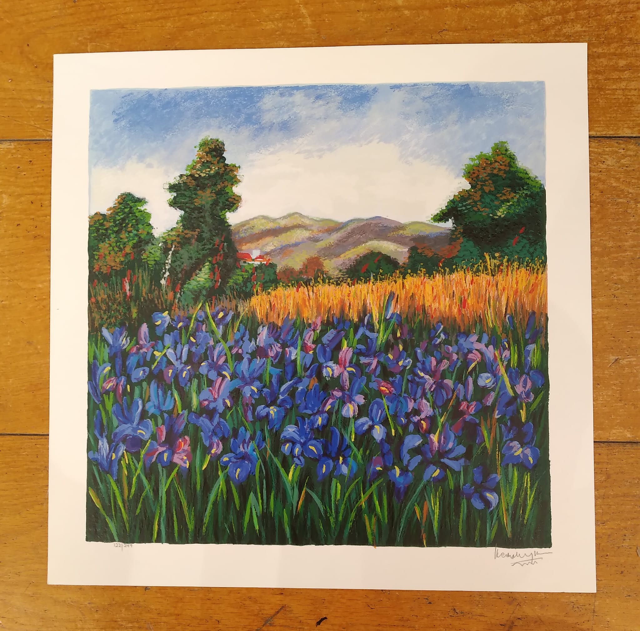 Heddy Kun – “Landscape with blue flowers” - Kings Gallery